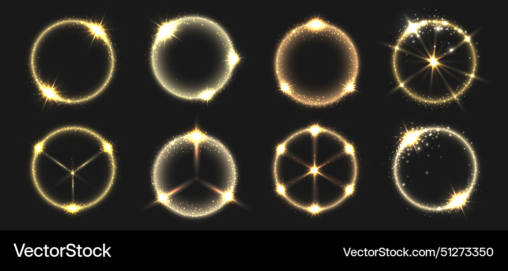 Round shiny frames Royalty Free Vector Image - VectorStock