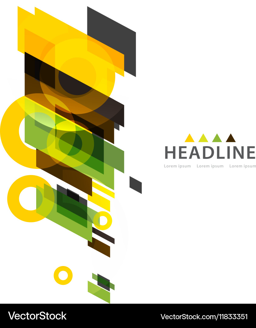 Brochure header layout Royalty Free Vector Image