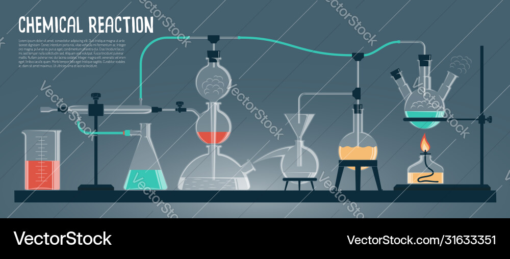 Chemical experiment Royalty Free Vector Image - VectorStock