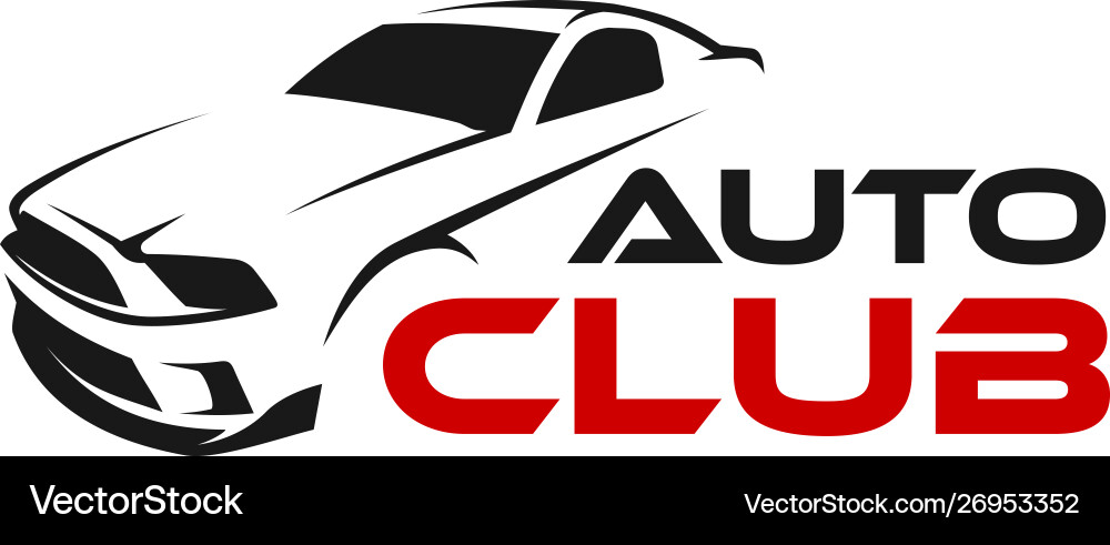 Auto club logo Royalty Free Vector Image - VectorStock