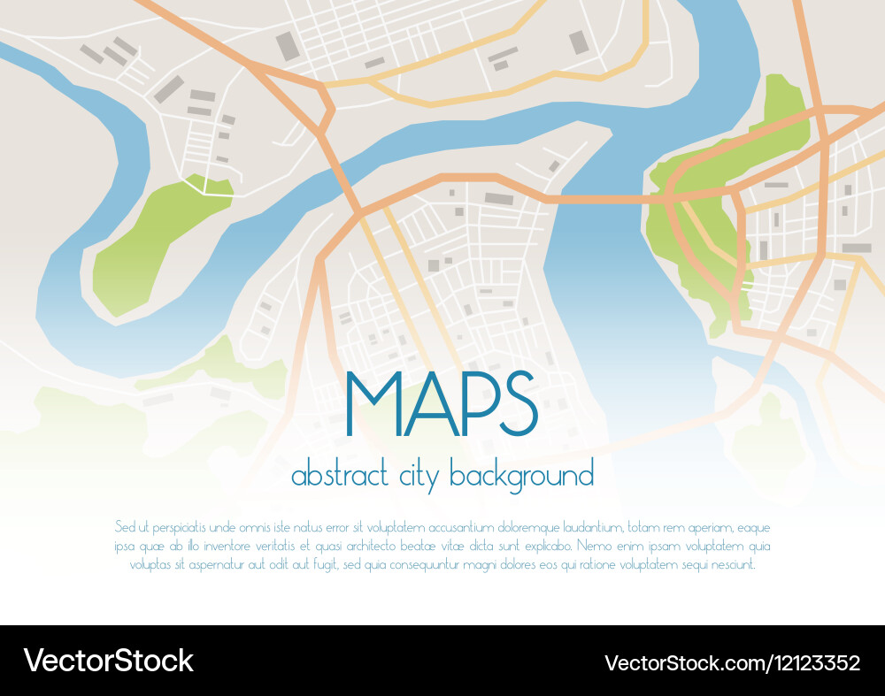 City map background Royalty Free Vector Image - VectorStock