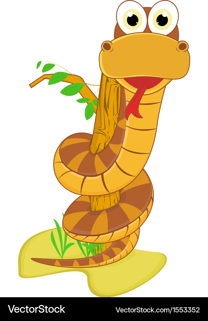 Cute snake Royalty Free Vector Image - VectorStock
