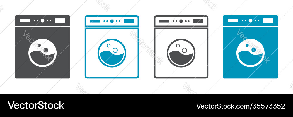 Laundry Machine Icon Royalty Free Vector Image
