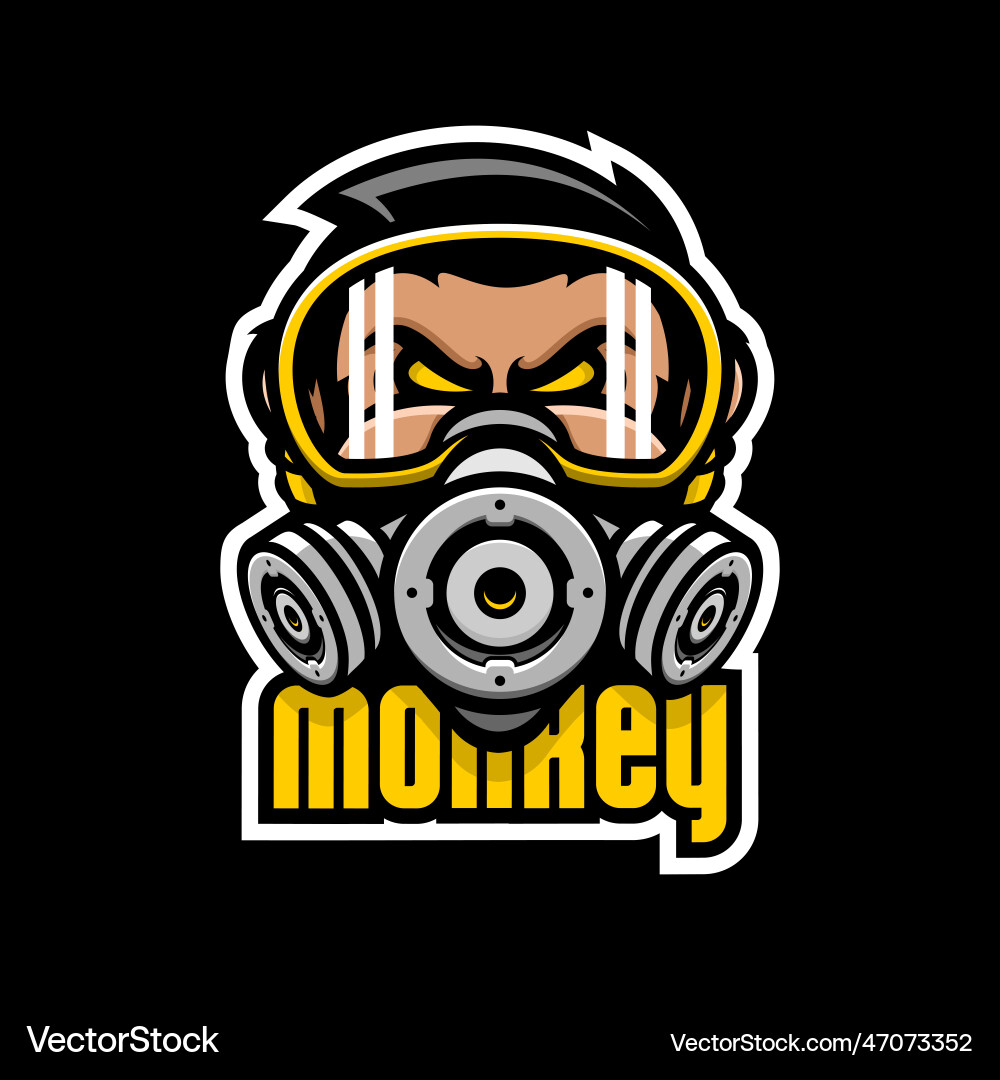 Monkey mask Royalty Free Vector Image - VectorStock