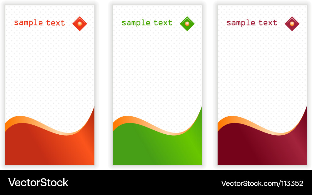 Vertical business cards Royalty Free Vector Image