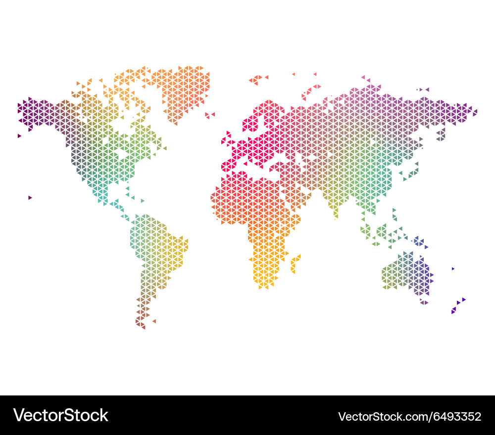 World map Royalty Free Vector Image - VectorStock