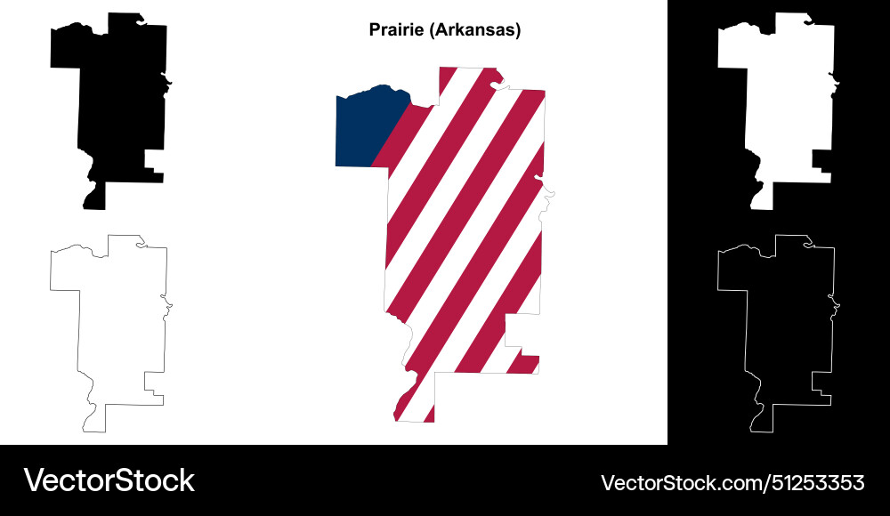 Prairie outline map Royalty Free Vector Image - VectorStock