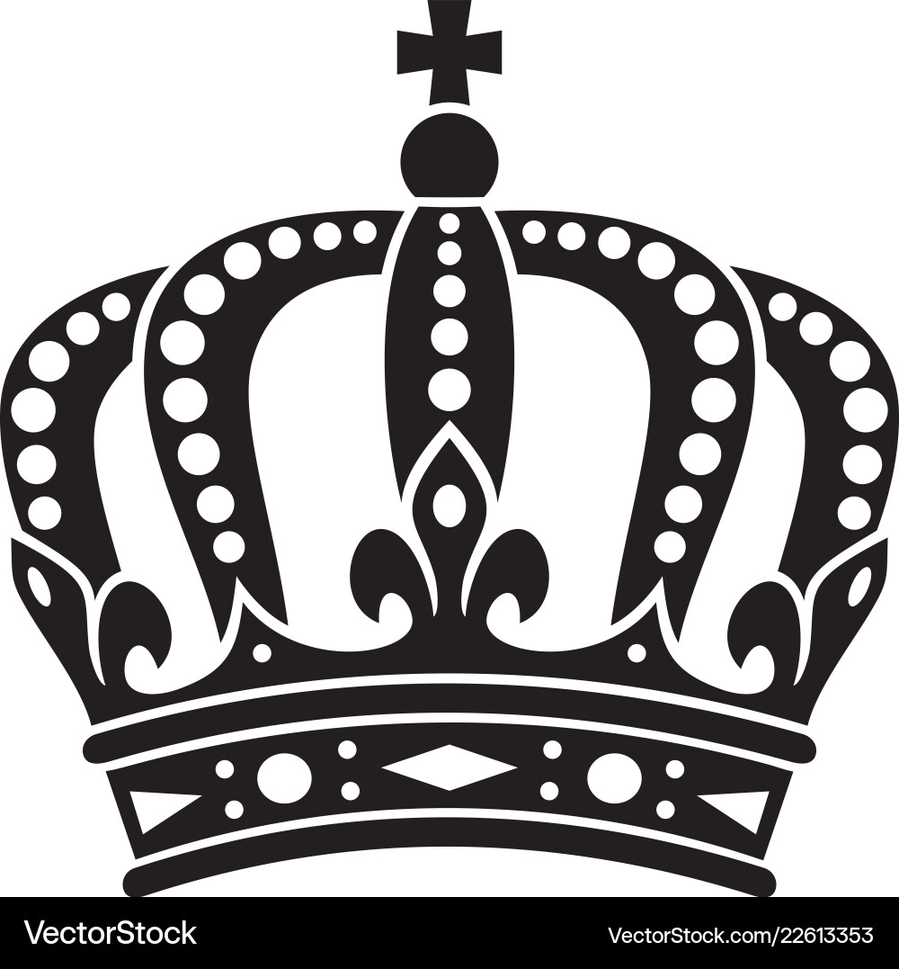 Royal Crown Symbol Royalty Free Vector Image - VectorStock