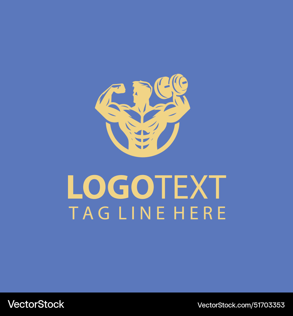 Strong gym logo Royalty Free Vector Image - VectorStock