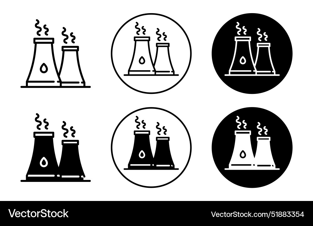 Cooling tower icon Royalty Free Vector Image - VectorStock