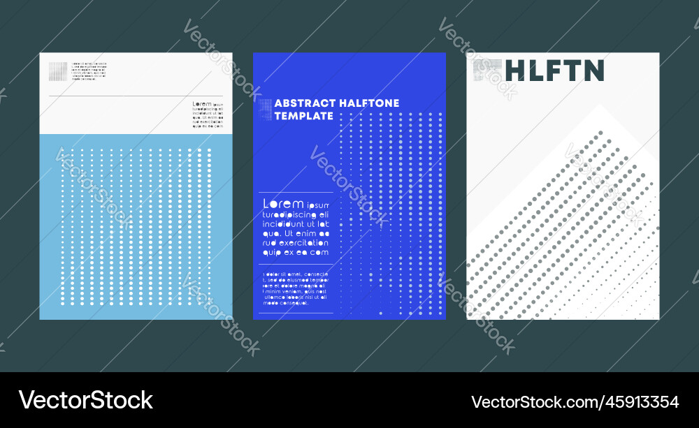 Halftone minimal design for flyer poster Vector Image