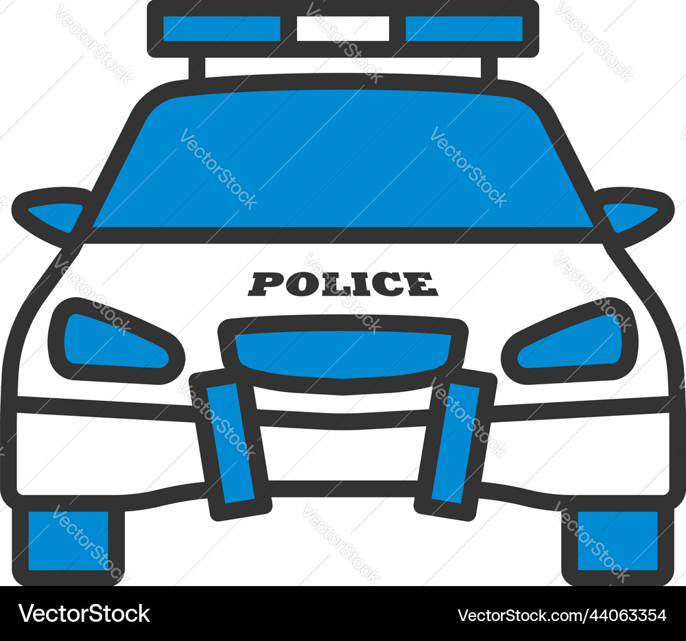 Police car icon Royalty Free Vector Image - VectorStock
