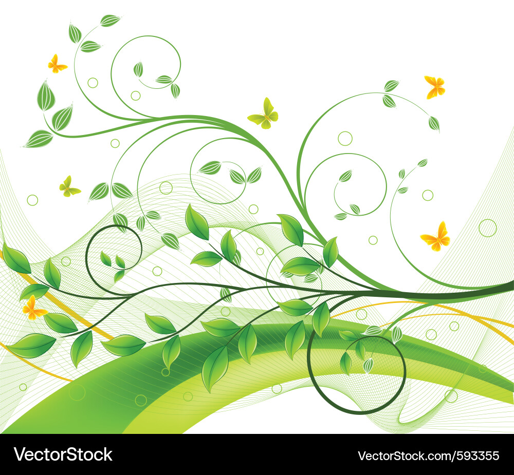 Floral Flourish Background Royalty Free Vector Image