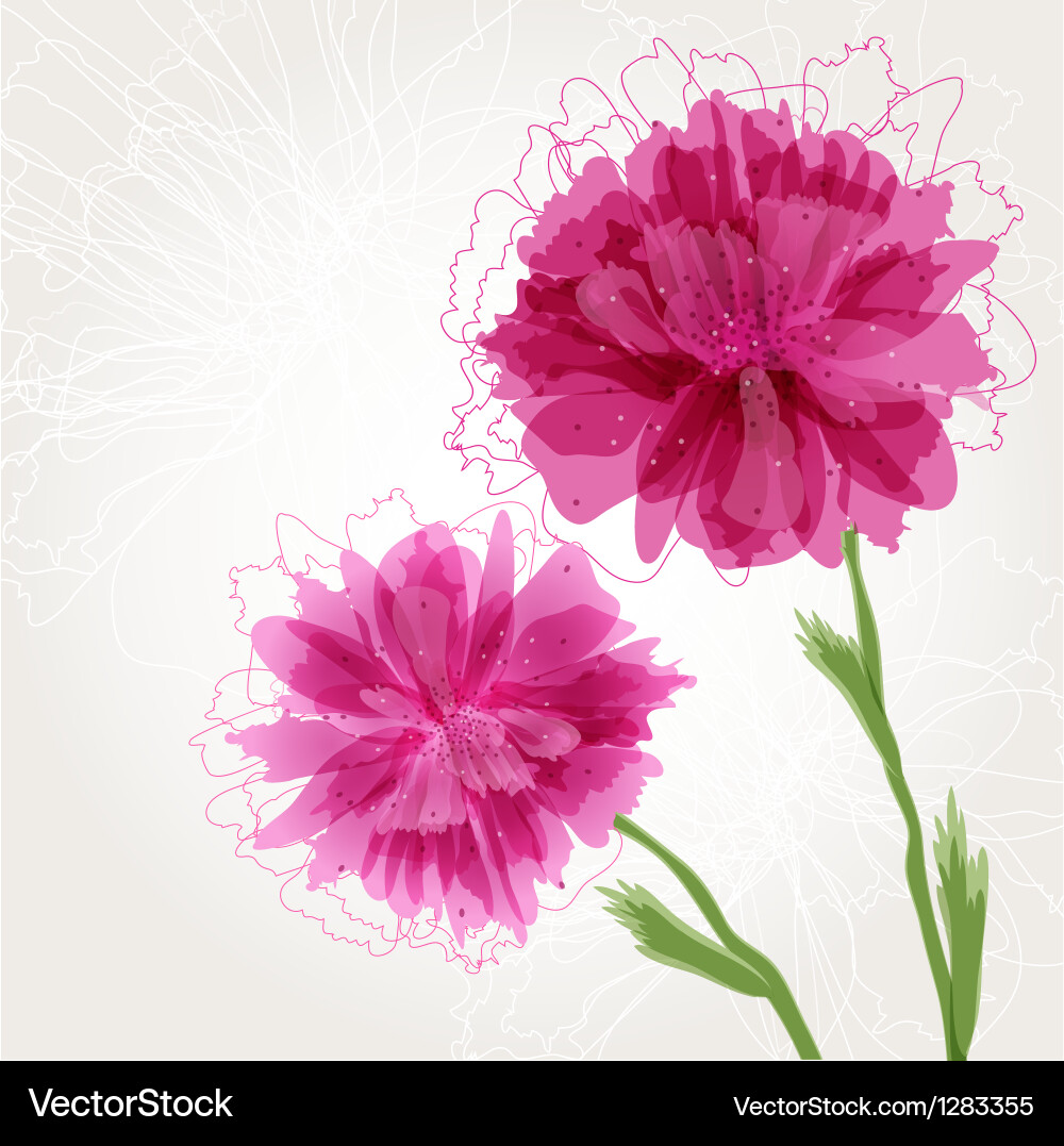 Peony flower Royalty Free Vector Image - VectorStock