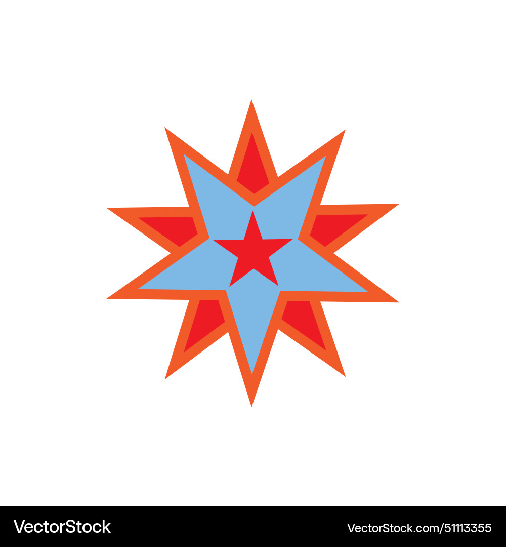 Star logo company symbol design Royalty Free Vector Image
