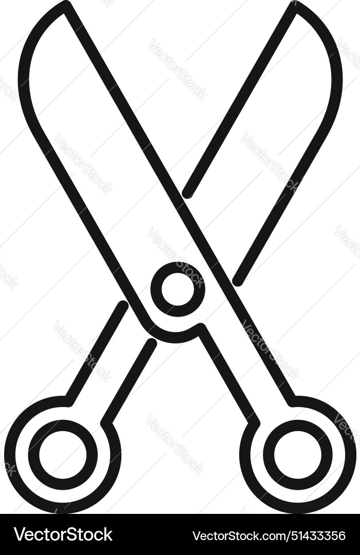 Open scissors icon Royalty Free Vector Image - VectorStock