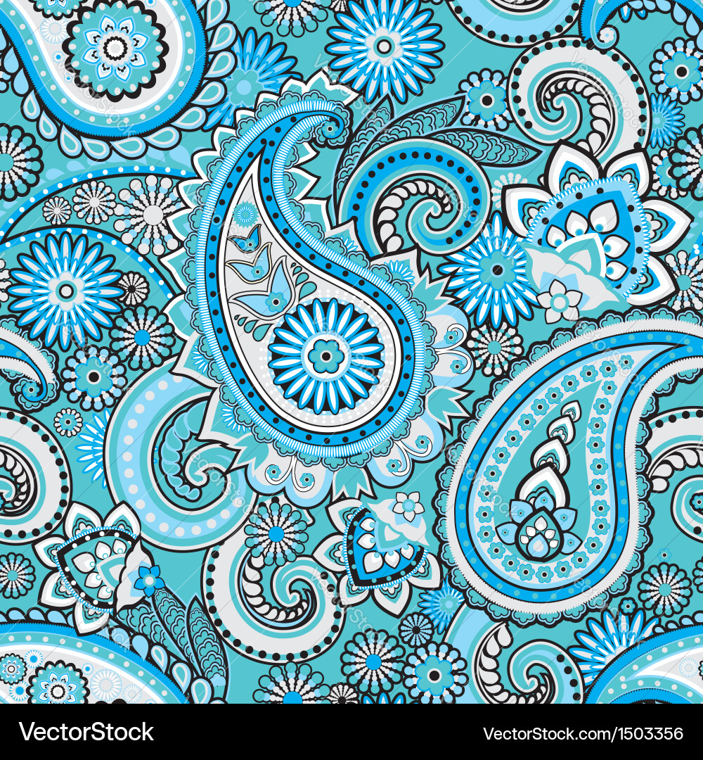 Paisley Pattern Royalty Free Vector Image - VectorStock