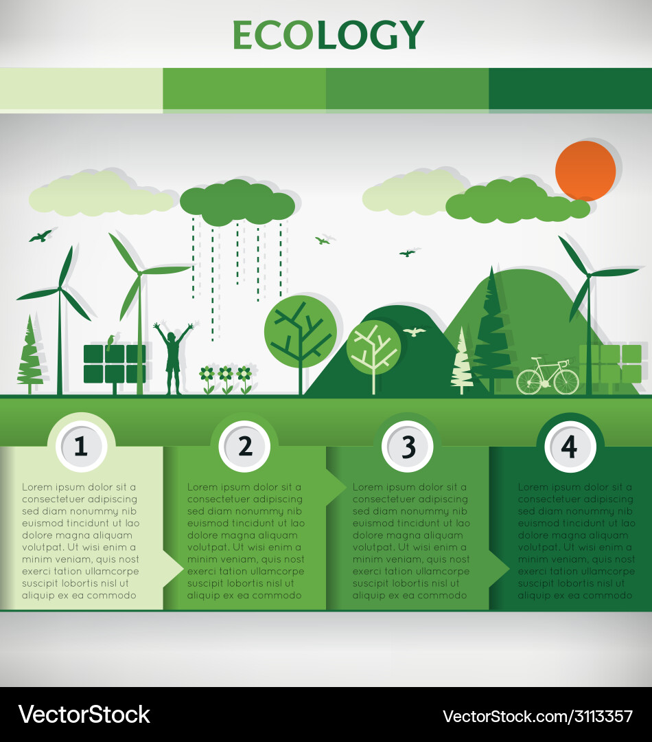 Ecology Template - Nature Concept Royalty Free Vector Image