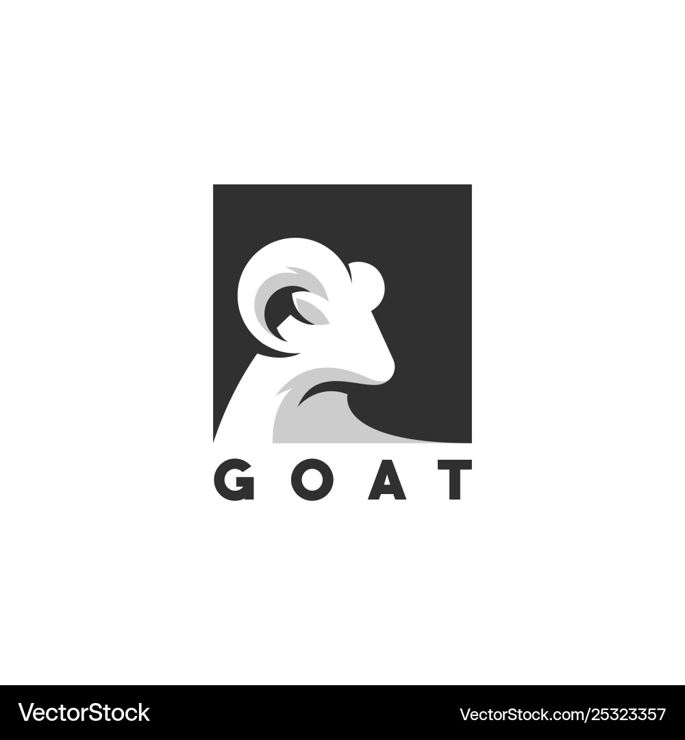 Goat logo design Royalty Free Vector Image - VectorStock