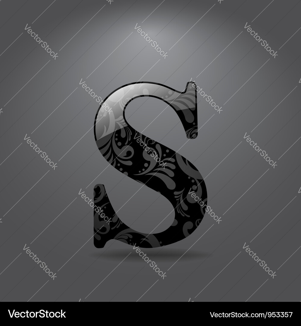 Letter s Royalty Free Vector Image - VectorStock
