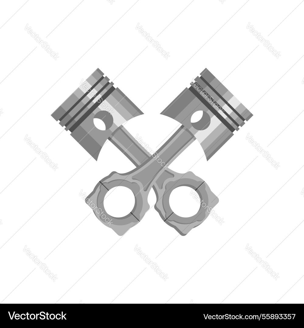 Piston icon isolated sign Royalty Free Vector Image