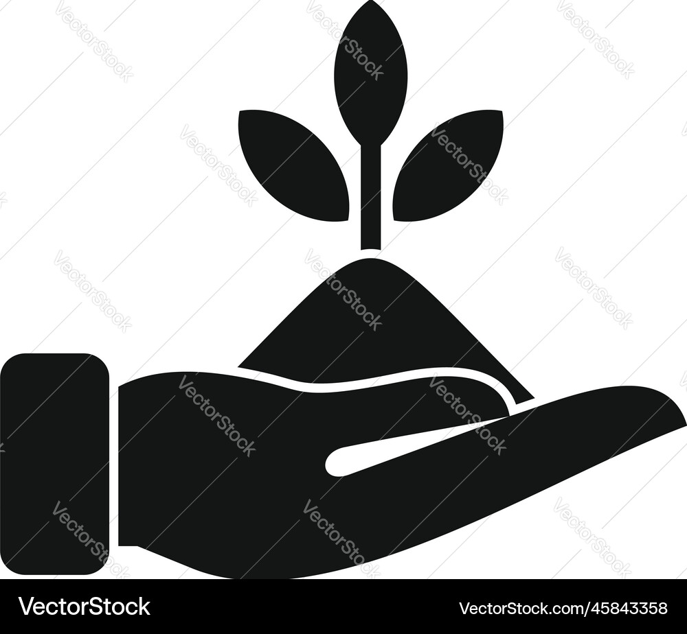 Care values icon simple core value Royalty Free Vector Image