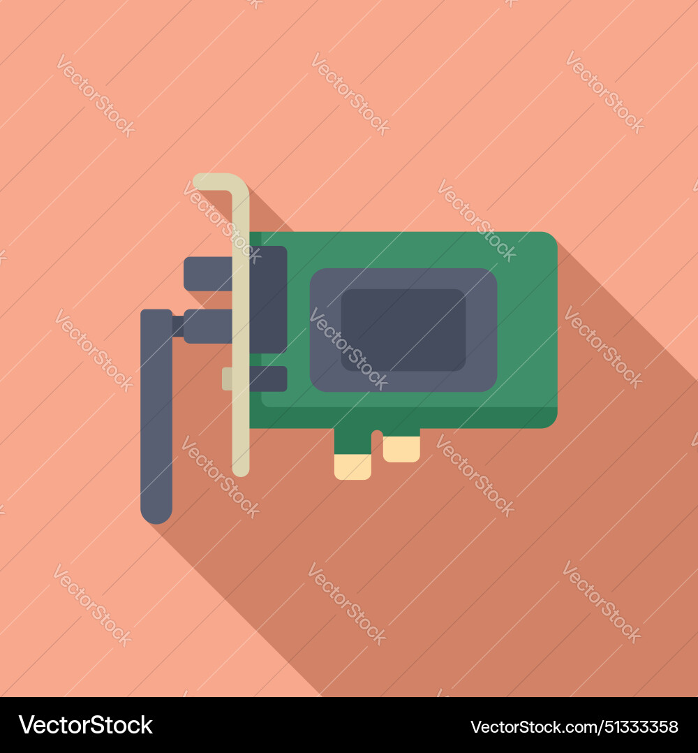 Flat design of vintage video camera Royalty Free Vector