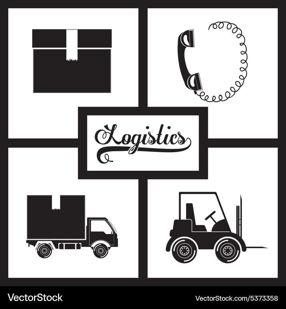 Logistics design Royalty Free Vector Image - VectorStock