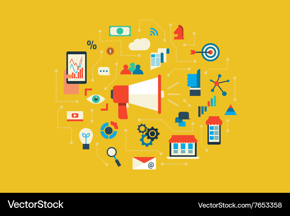Marketing Royalty Free Vector Image - VectorStock