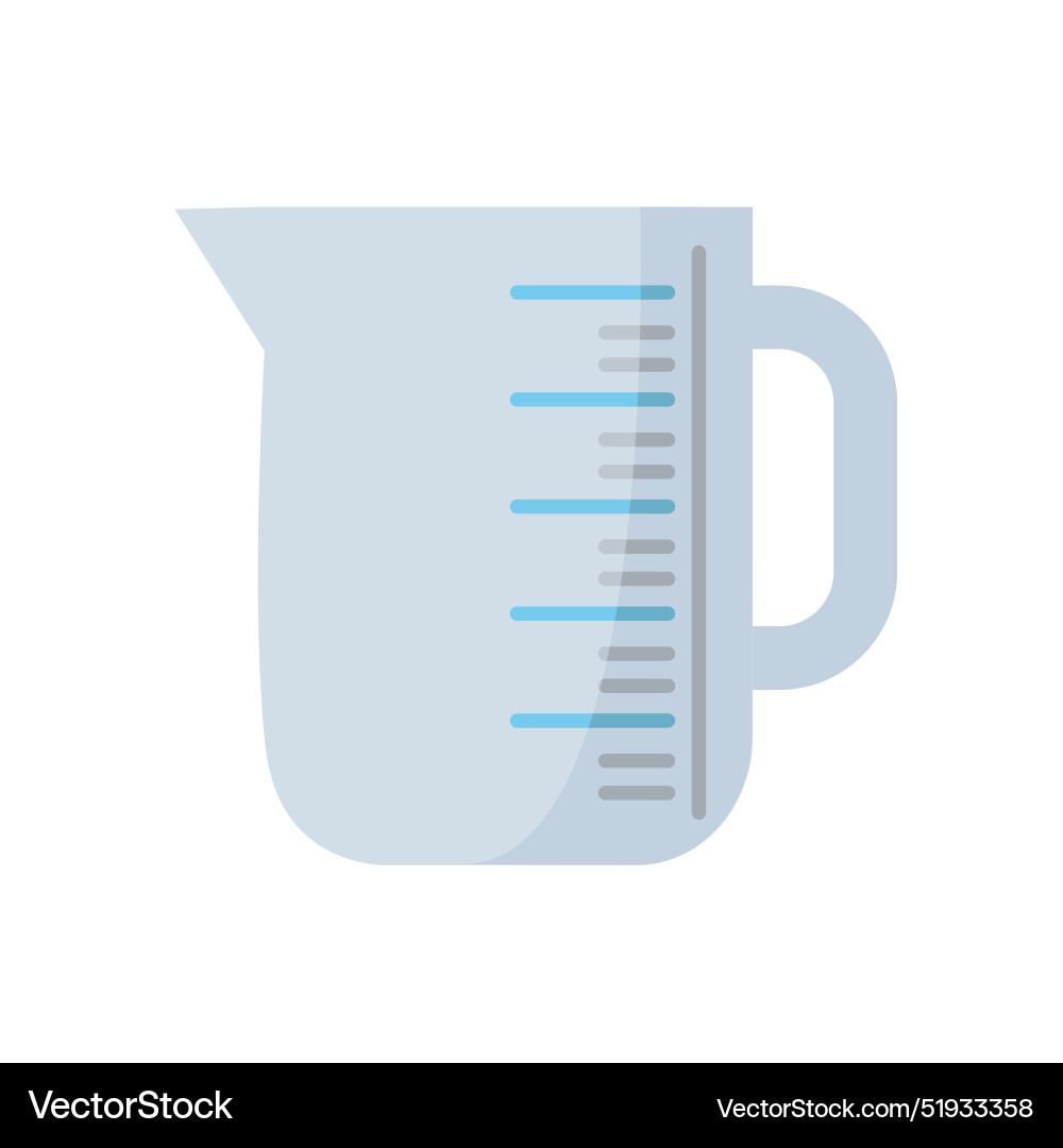 Measuring jug icon cup art Royalty Free Vector Image
