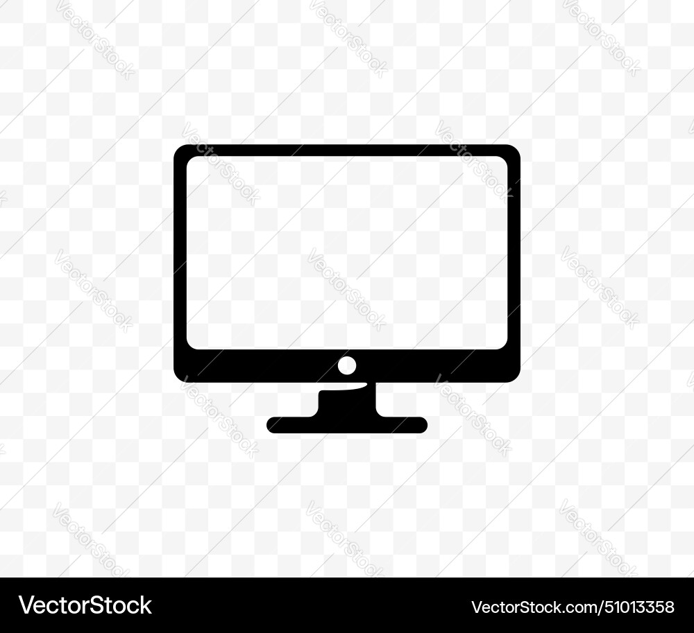 Monitor display and monitor screen Royalty Free Vector Image