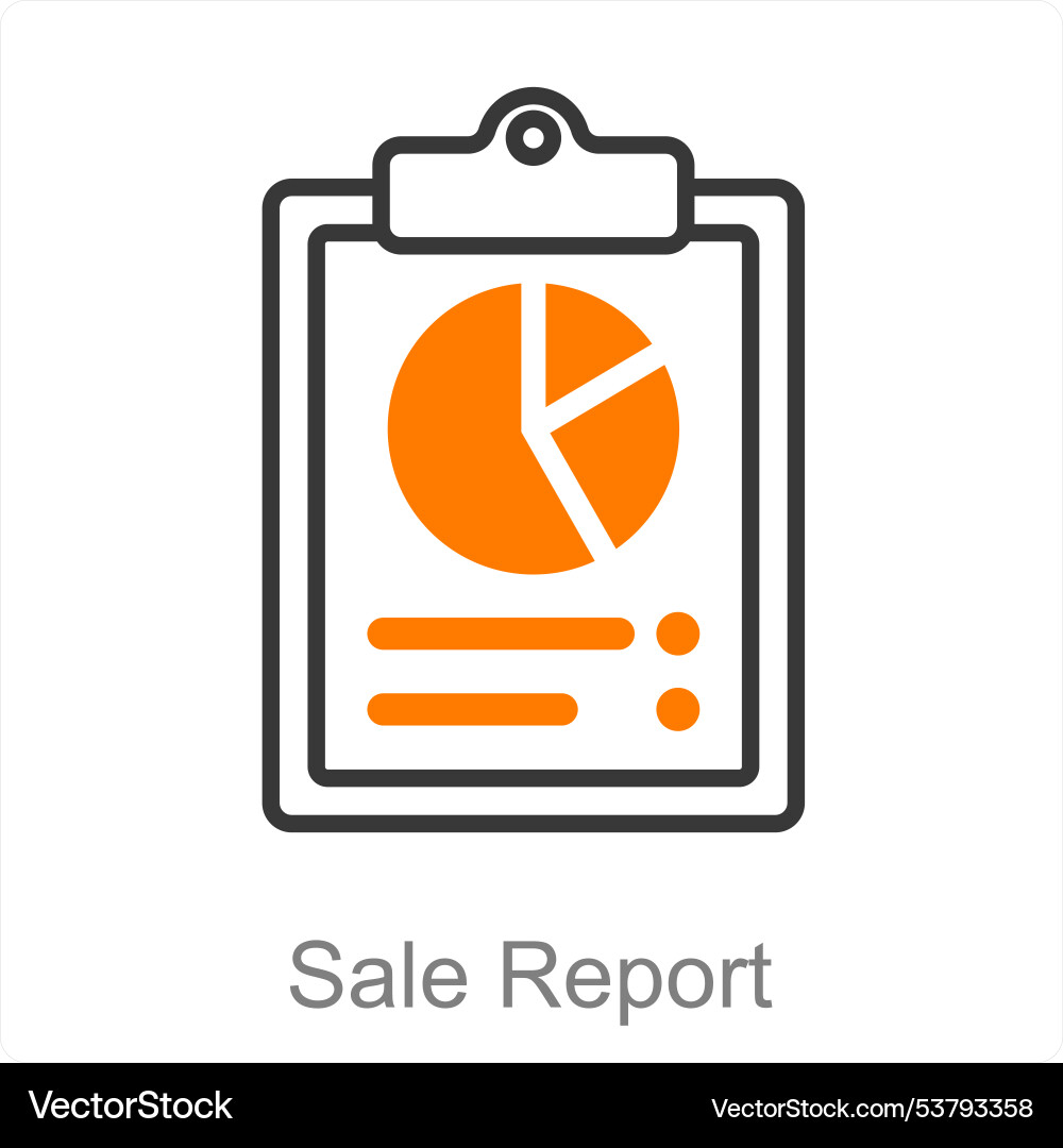 Sale report Royalty Free Vector Image - VectorStock
