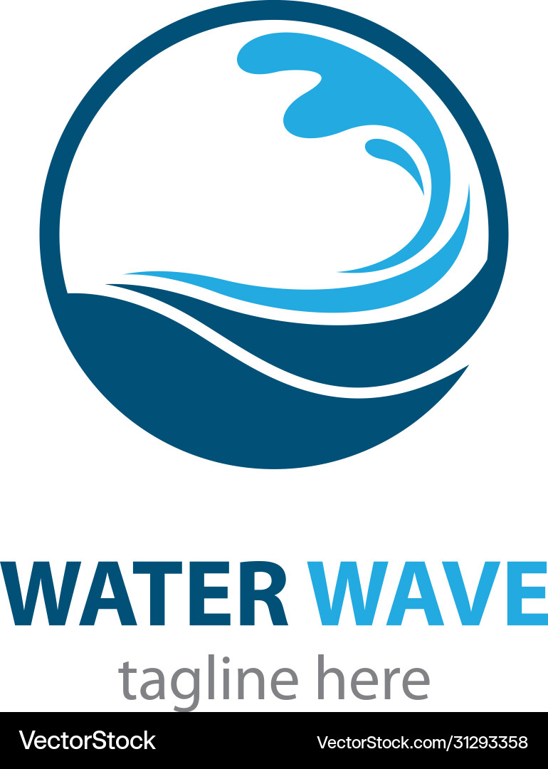 Symbol des Wellensymbols Lizenzfreies Vektorbild