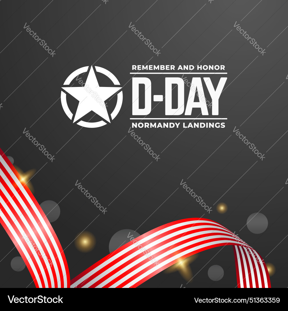 D day design collection Royalty Free Vector Image