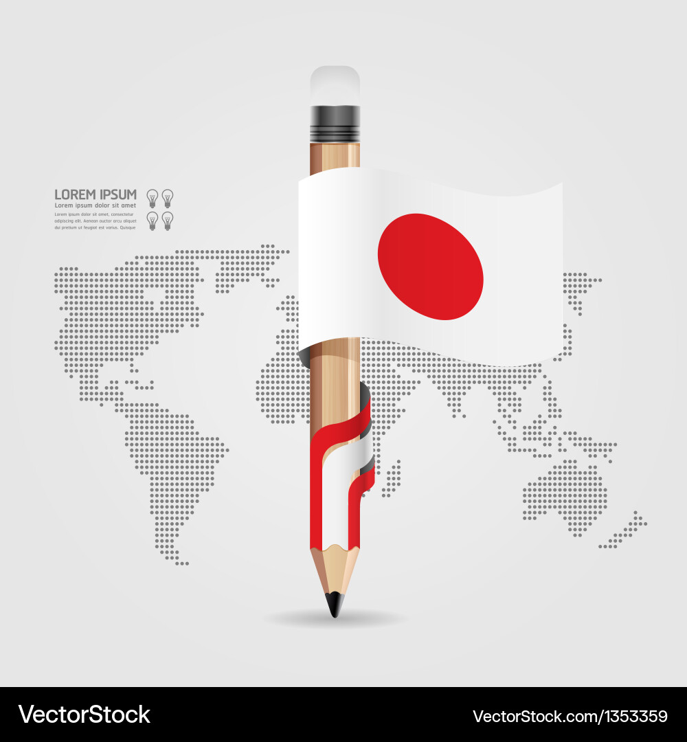 Modern design template flag style Royalty Free Vector Image