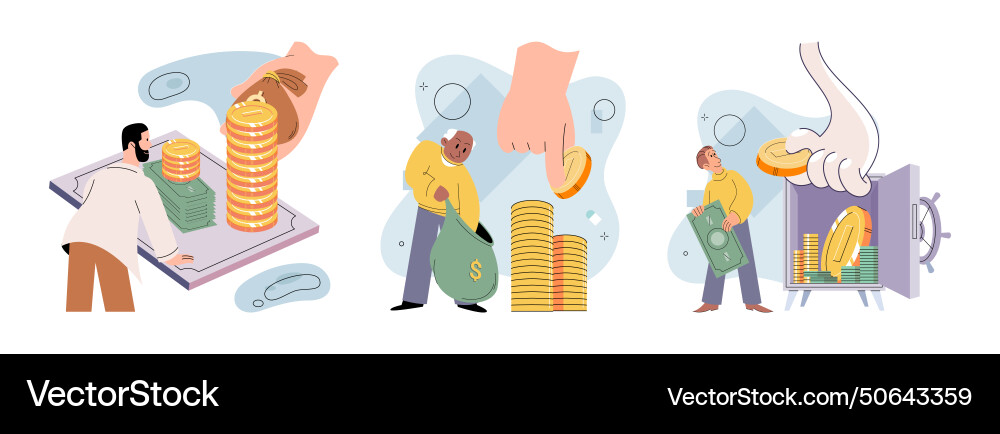 Public finance a carefully constructed budget Vector Image