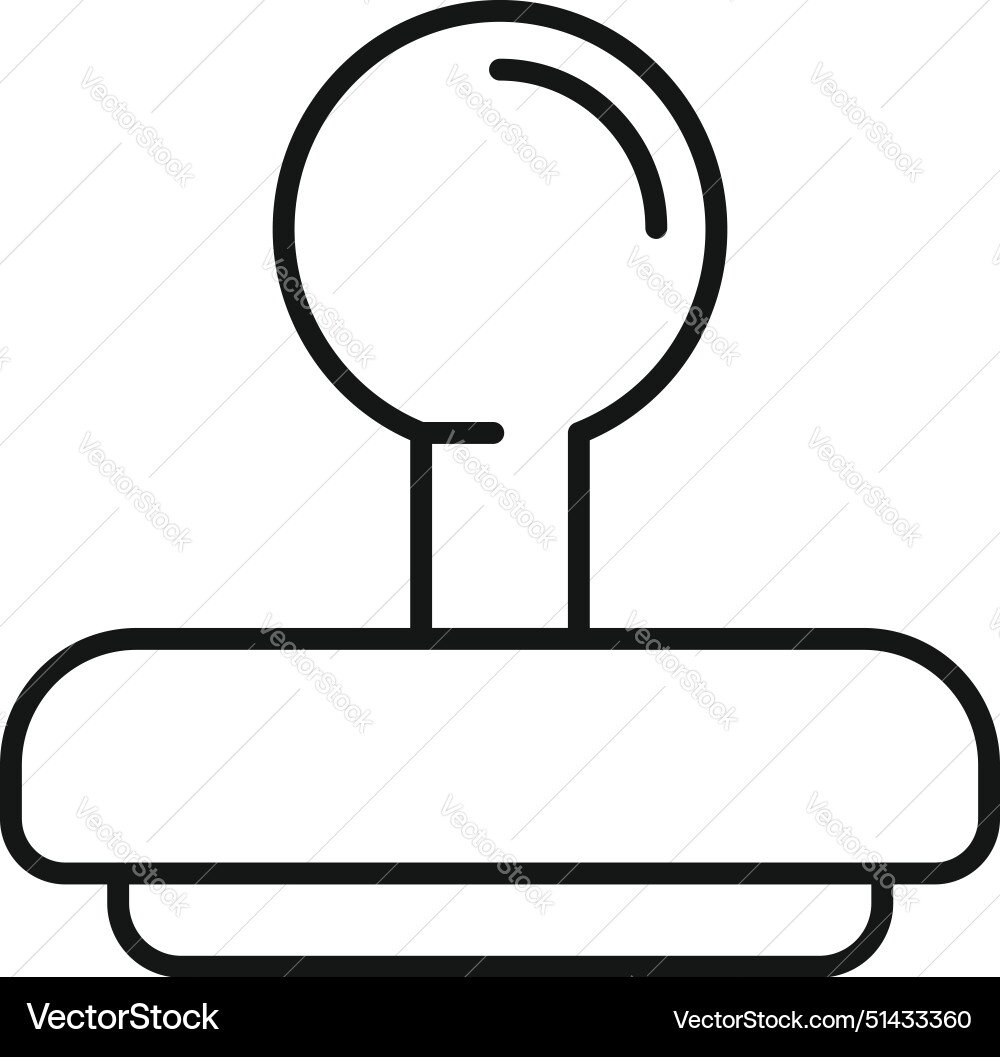 Simple rubber stamp icon Royalty Free Vector Image