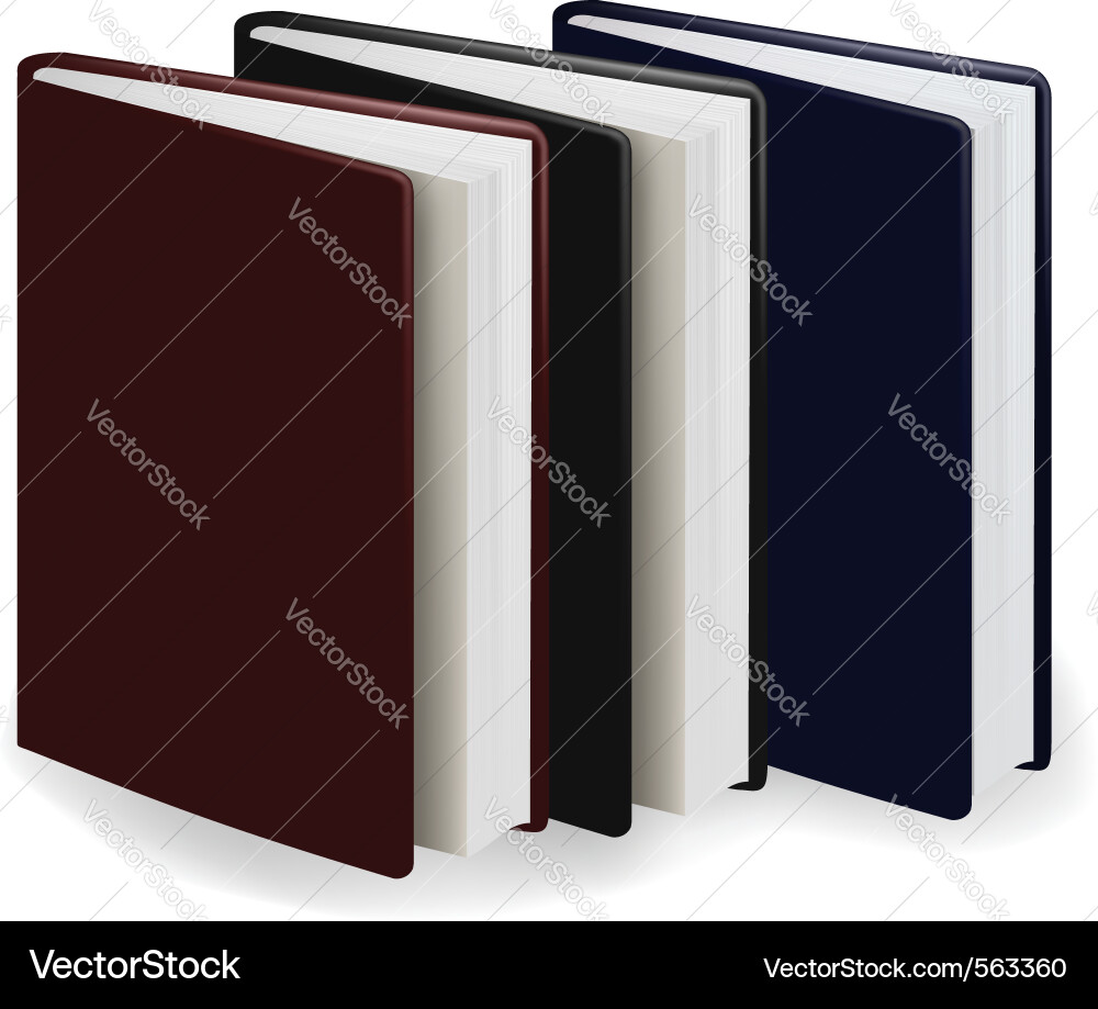 Three diary Royalty Free Vector Image - VectorStock