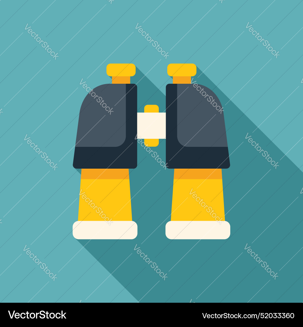 Yellow binoculars searching for something exciting