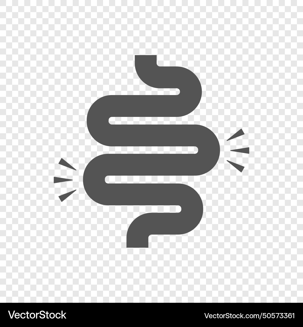 Digestive system icon colitis Royalty Free Vector Image