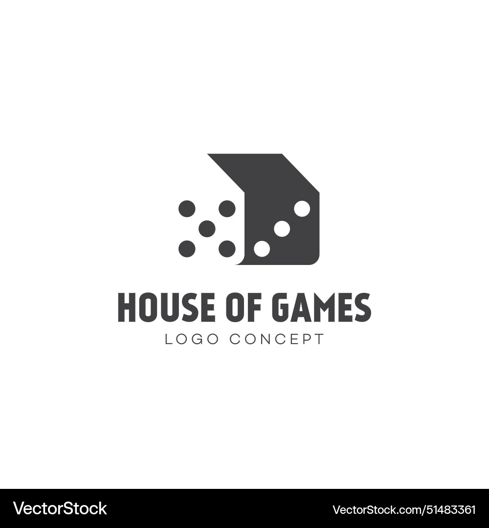 House of games logo Royalty Free Vector Image - VectorStock