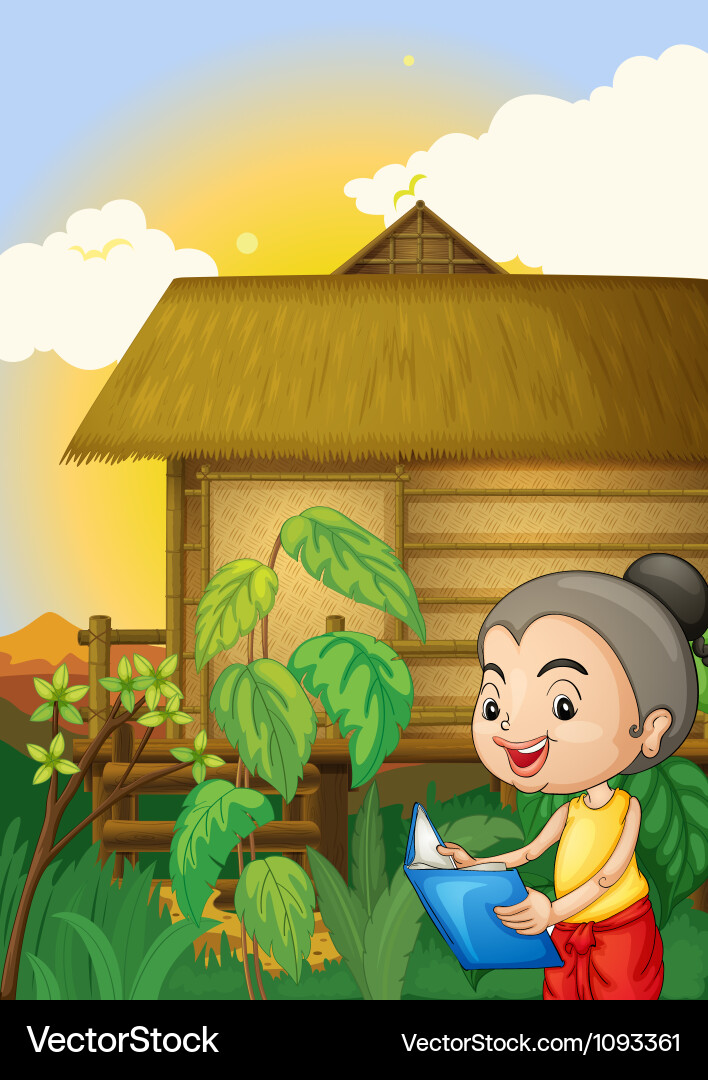 Thai scene Royalty Free Vector Image - VectorStock