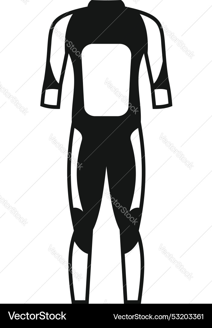 Wetsuit icon representing diving and watersports Vector Image