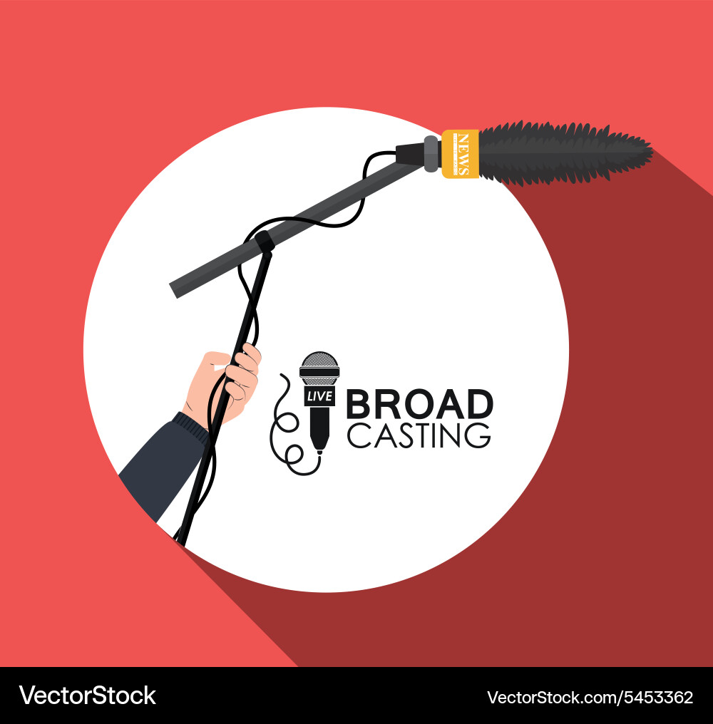 Broadcasting design Royalty Free Vector Image - VectorStock