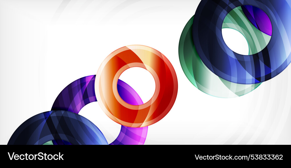 Circles round elements ring shapes premium Vector Image