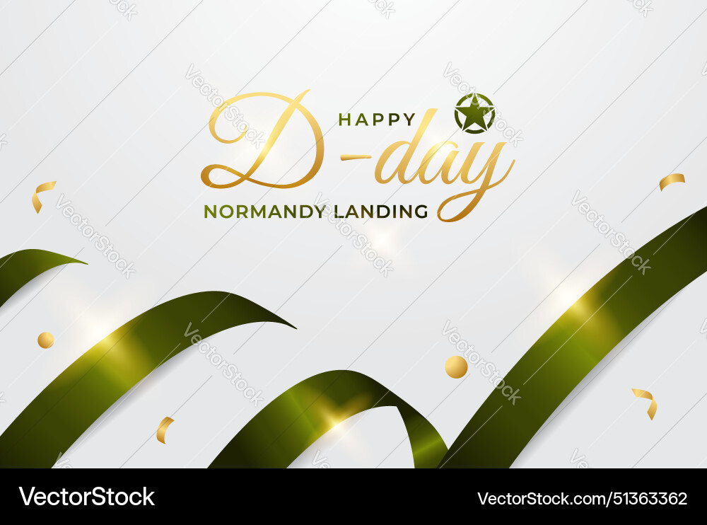 D day design collection Royalty Free Vector Image