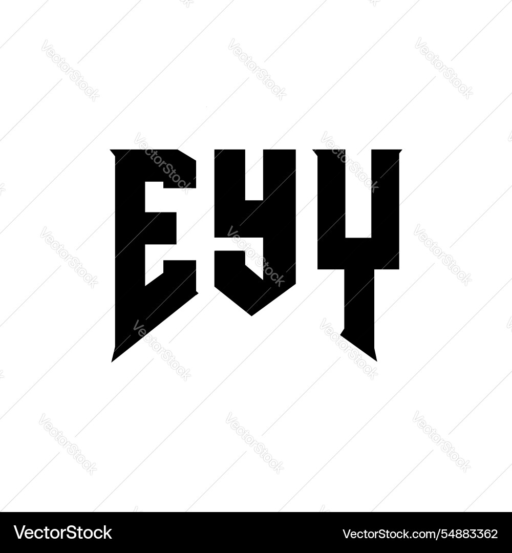 Eyy letter logo design for technology company Vector Image