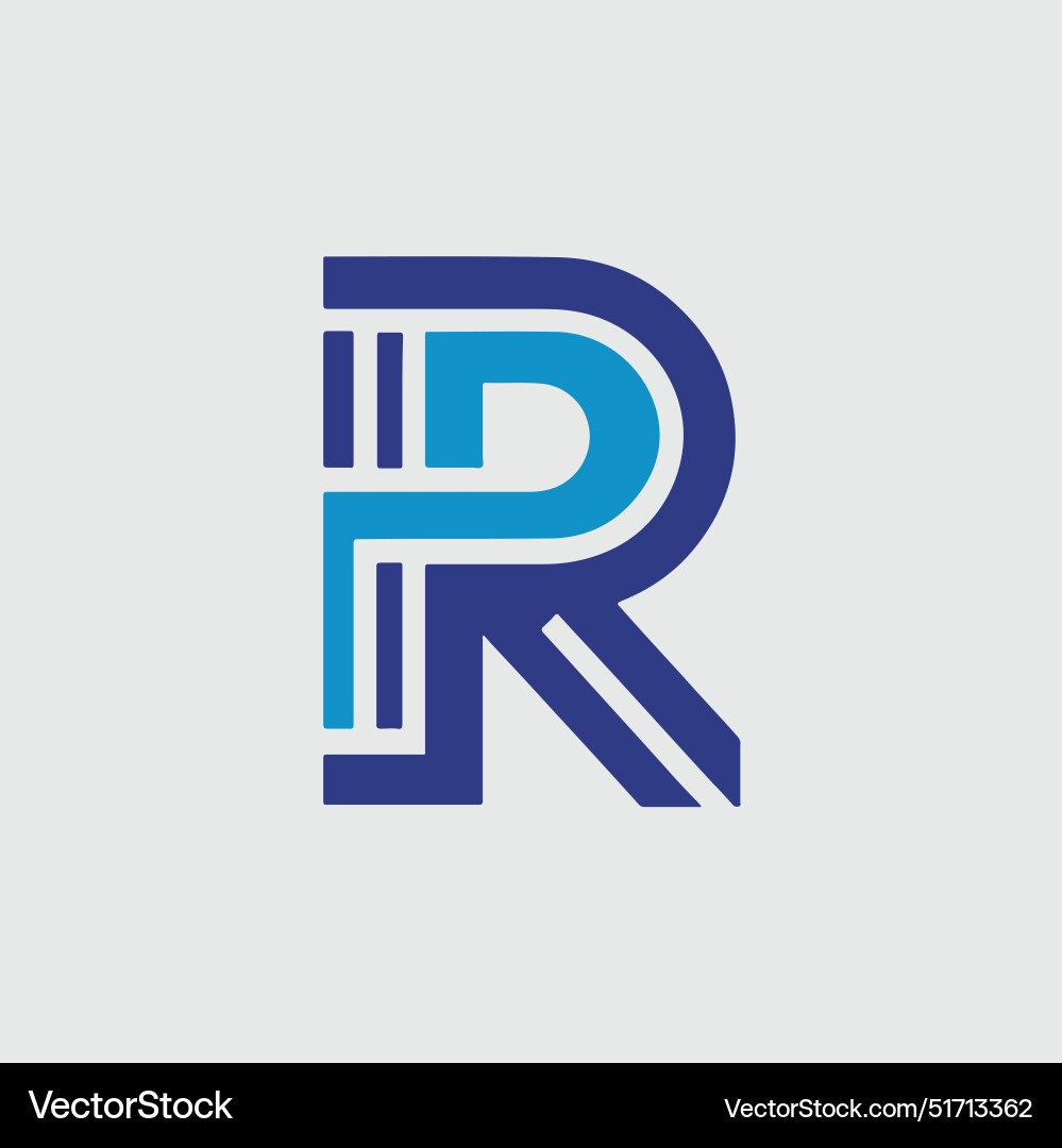 Letter r logo Royalty Free Vector Image - VectorStock