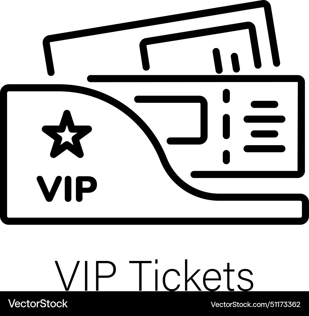 Vip tickets Royalty Free Vector Image - VectorStock