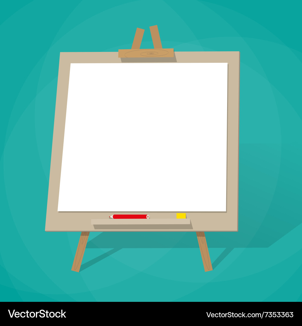 Blank presentation board Royalty Free Vector Image